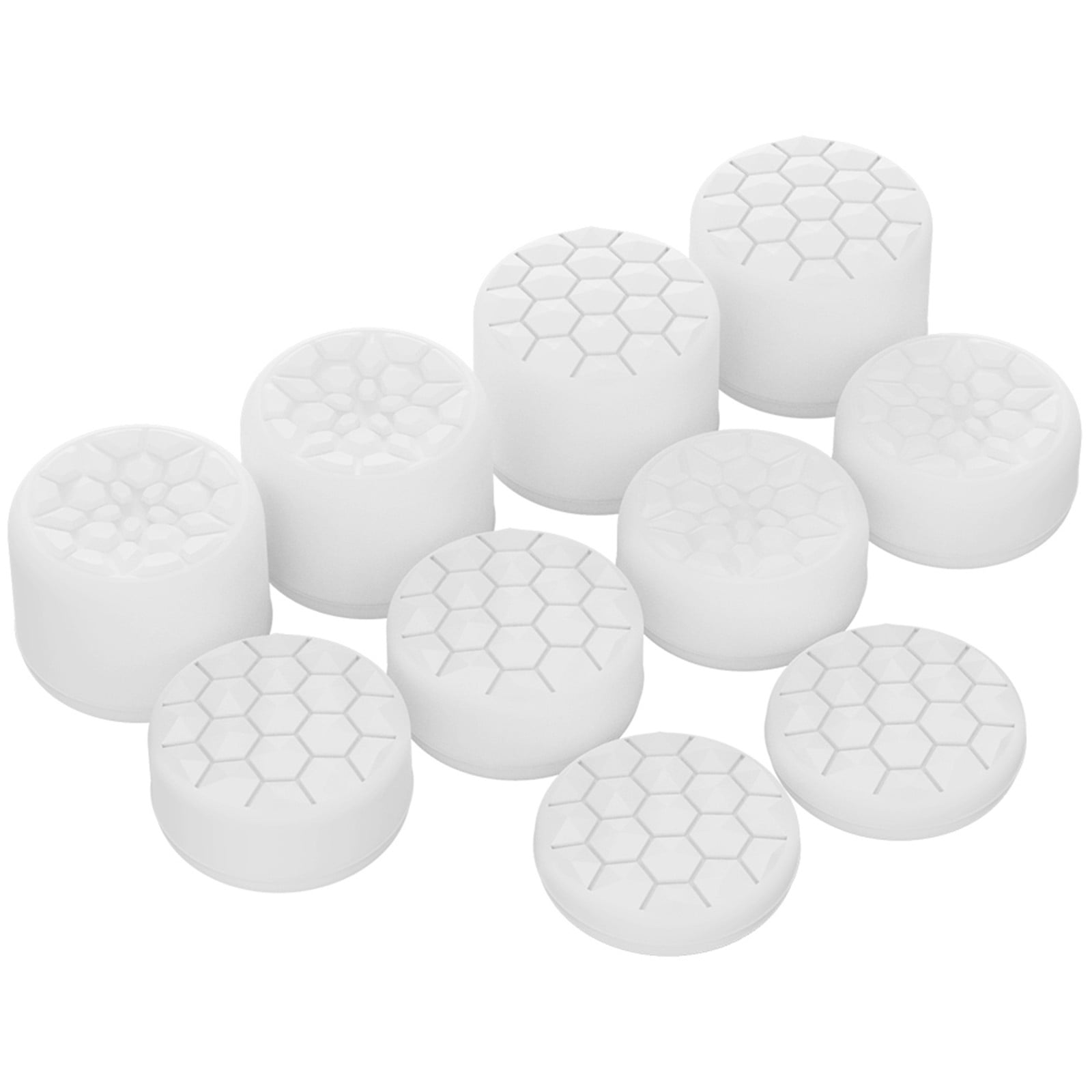 PlayVital White Ergonomic Thumbstick Caps for PS5, for PS4, Xbox Series ...