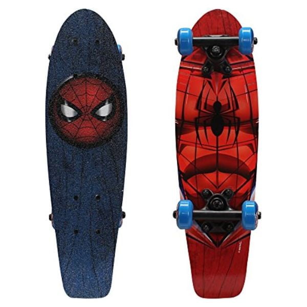PlayWheels SpiderMan Kids Skateboard - 21 Inch Complete Wooden Toy for ...