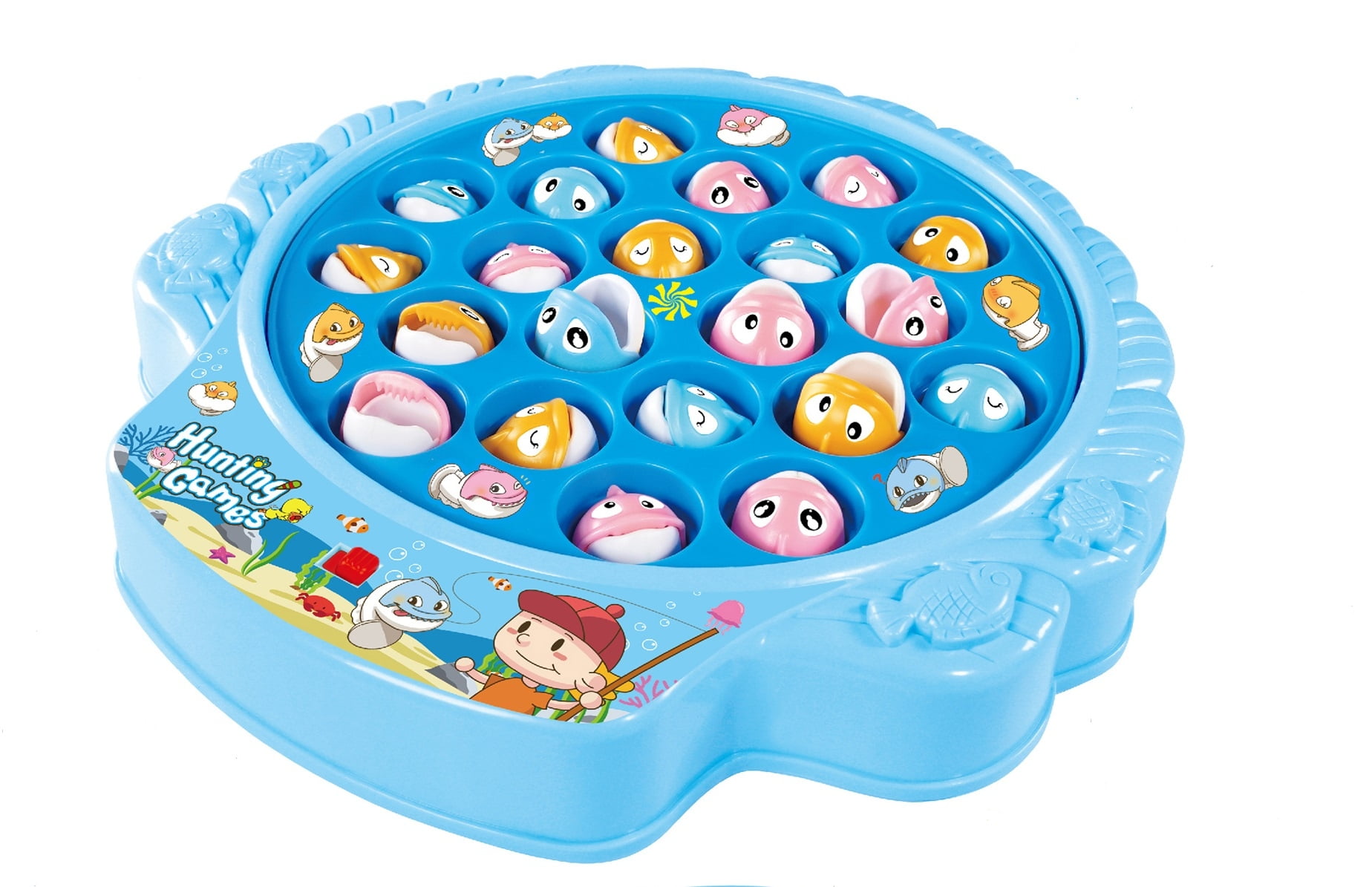 PlayWorld Deluxe Rotating Fishing Game With 2 Fishing Poles - Walmart.com