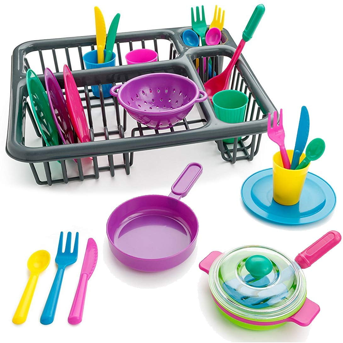 PlayWorld Kitchen Connections Tableware Set - Mixed Colors - Walmart.com