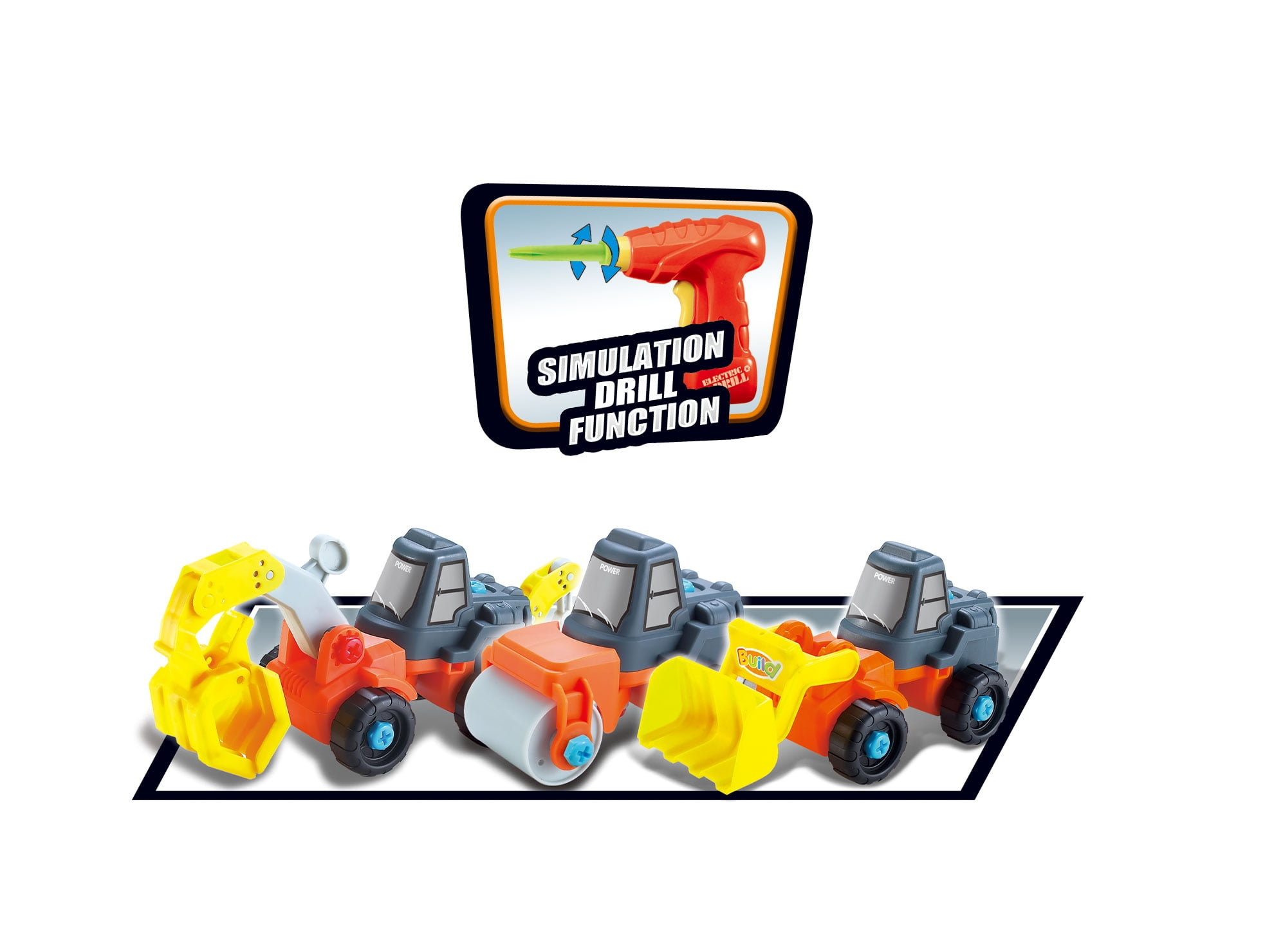 PlayWorld Toolbench Time! 3-in-1 Take-A Part Construction Toy Truck ...