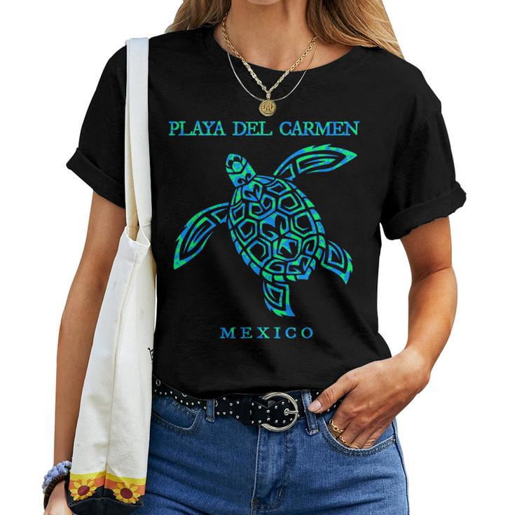Playa Del Carmen Mexico Sea Turtle 2024 Vacation T-Shirt, Cute Ocean ...