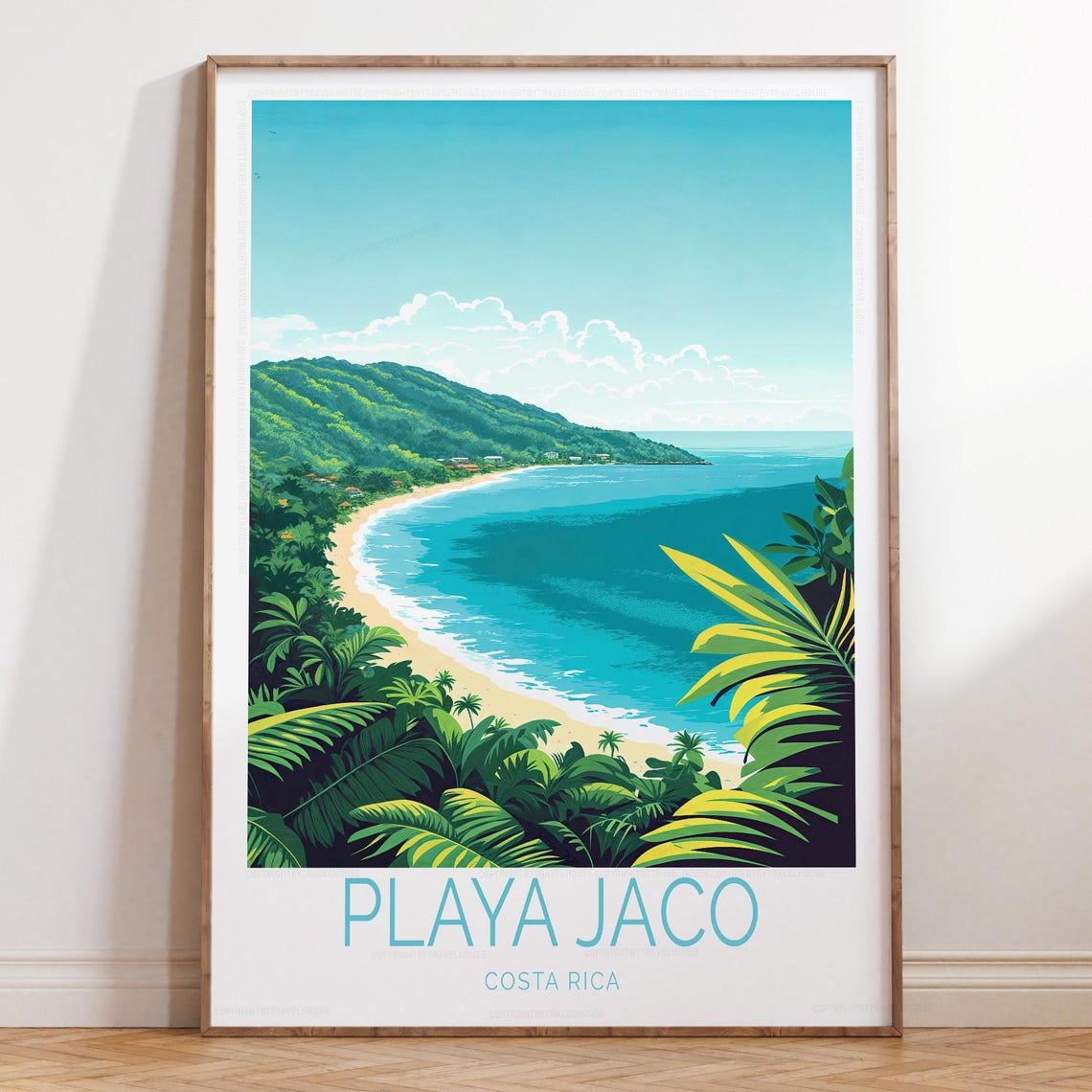 Playa Jaco Costa Rica Travel Poster, Costa Rica Travel Print, Playa ...
