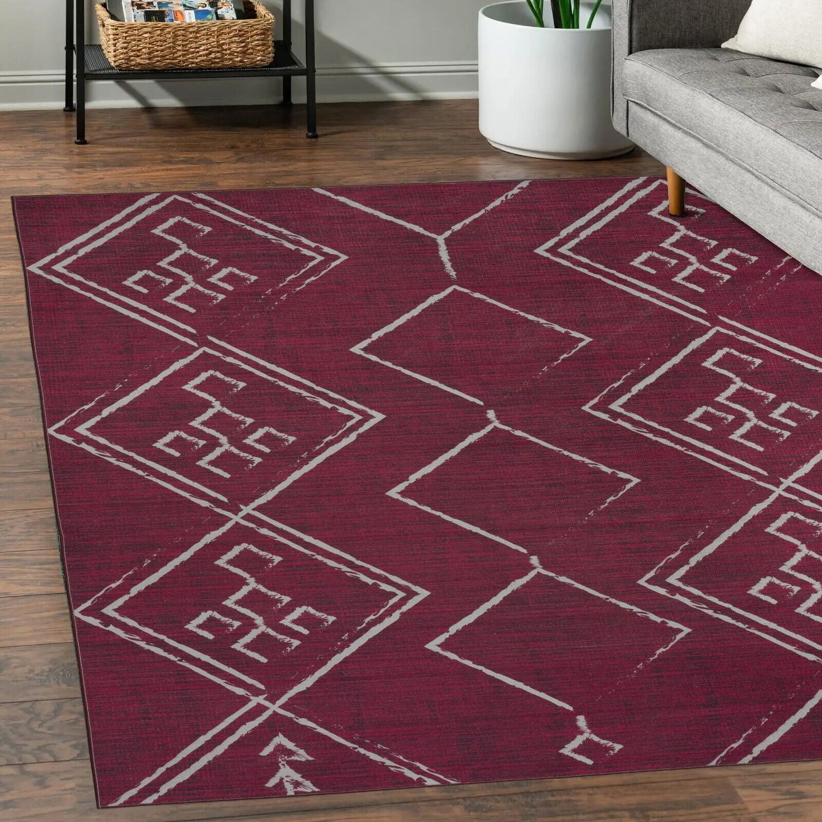 Playa Rug Machine Washable Area Rug With Non Slip Backing - Stain ...