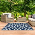 Playa Rug Milan Lightweight Reversible Recycled Plastic Outdoor Floor ...