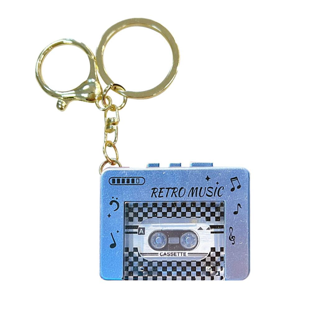 Playable Mini Cassette Keychain with One-Touch Ejection and Removable ...