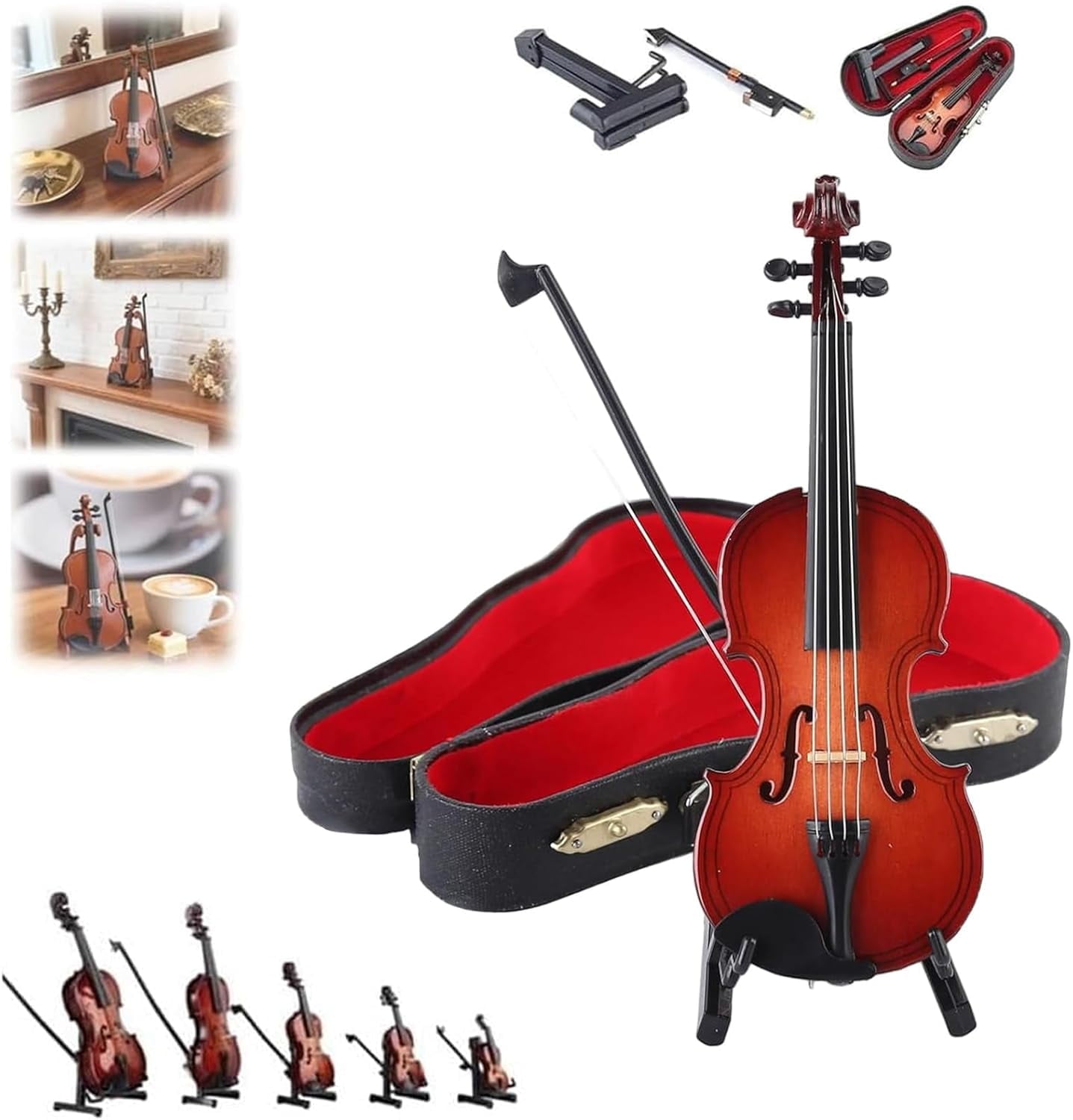 Playable Tiny Violin Figurine, The Worlds Smallest Miniature Musical ...