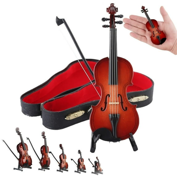 Playable Tiny Violin Figurine, The Worlds Smallest Miniature Musical ...