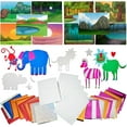 Playbees Foil Fun Animals Mega Pack Preschool Arts and Crafts Kit for ...