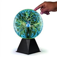 Katzco Colorful 8 Inch Plasma Ball, Vacuum Pressurized Glass Globe ...
