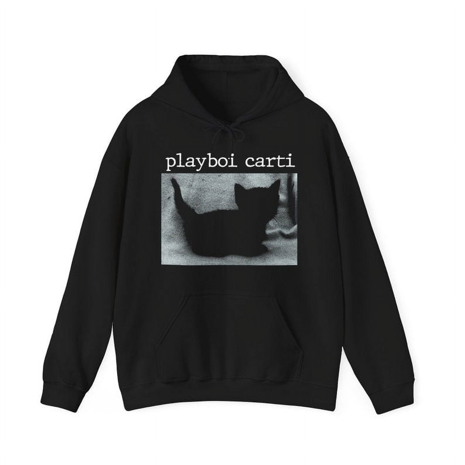 Playboi Carti Cat Kitty Kitten Hoodie Merch | Y2K Funny Rap Meme Opium ...
