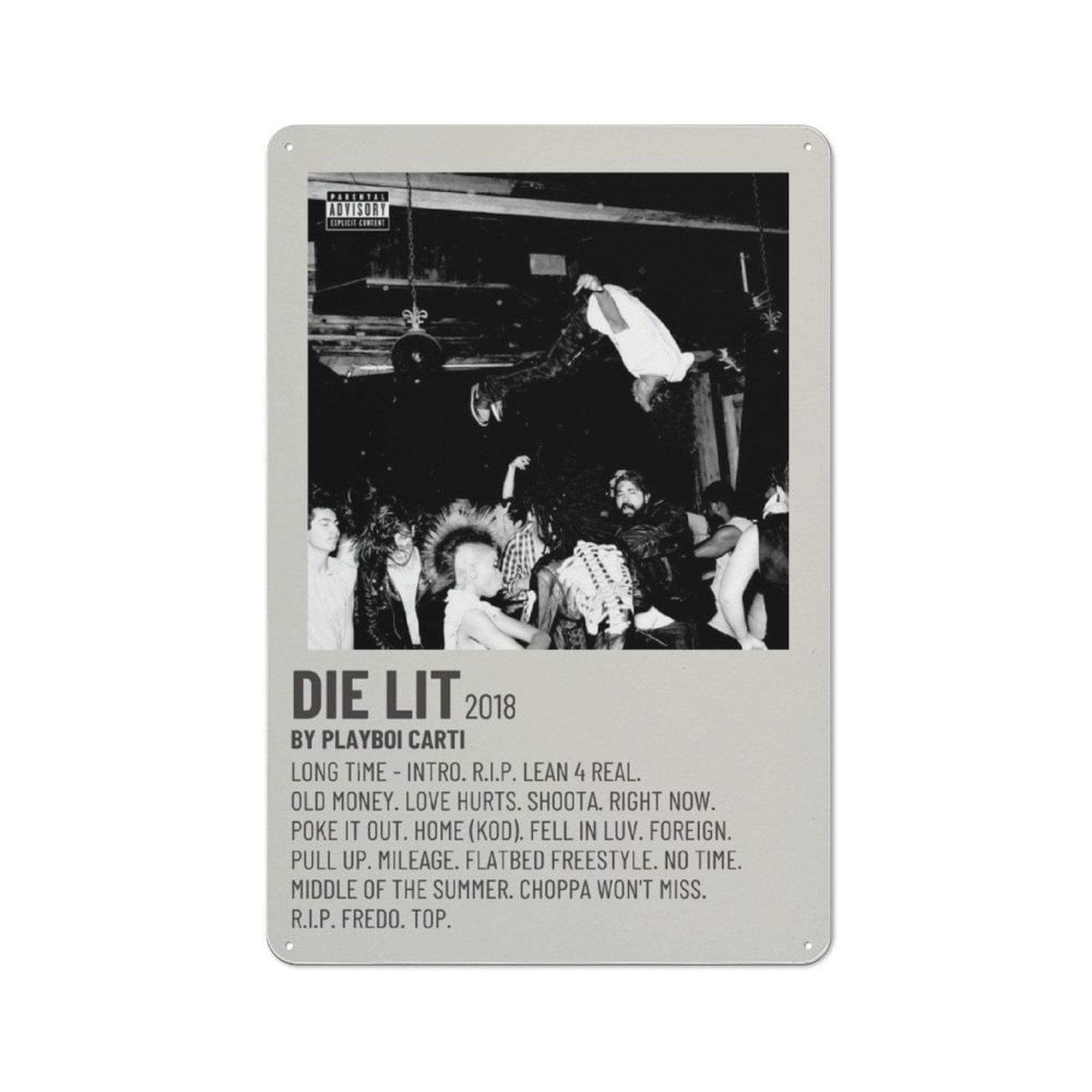 Playboi Carti Hanging Picture Tin Hanging Picture Wall Poster Metal ...