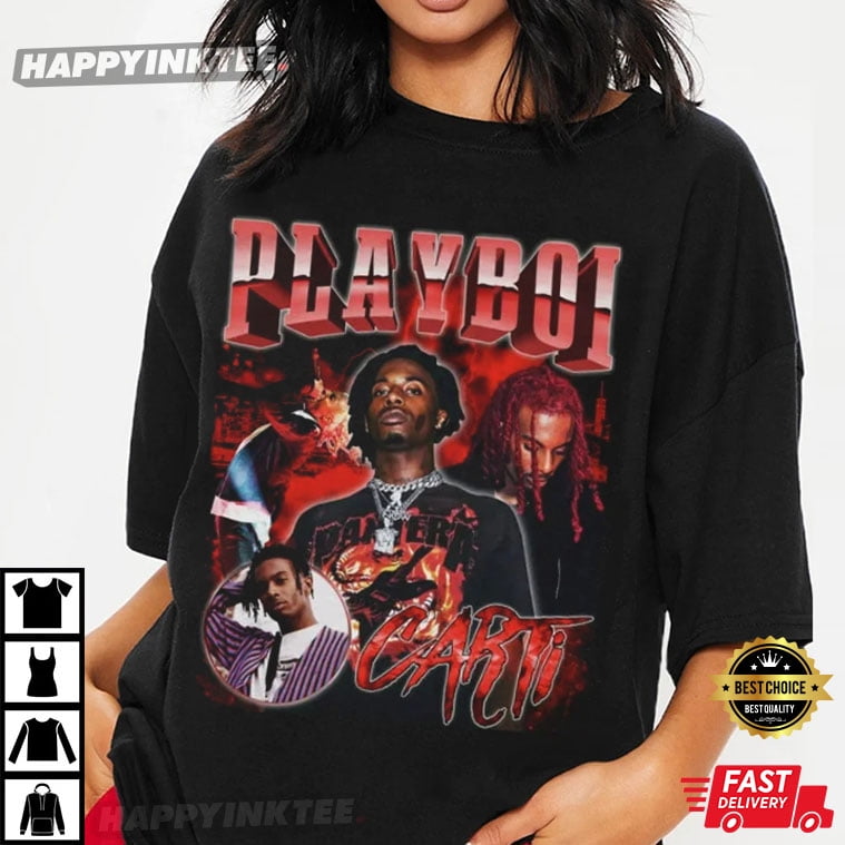 Playboi Carti Rapper Merch T-shirt - Walmart.com