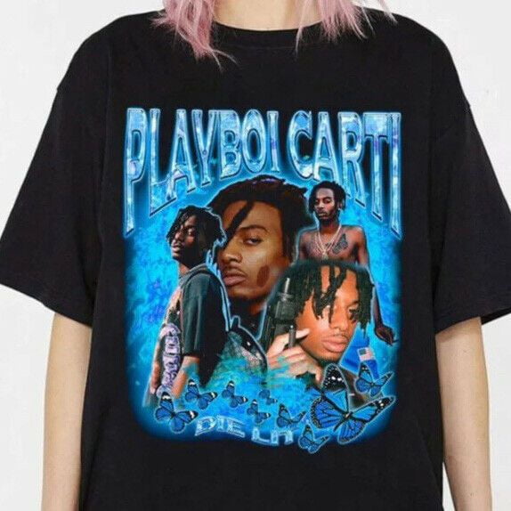 Playboi Carti Shirt Playboi Carti Rapper Shirt Hip Hop Shirt - Walmart.com