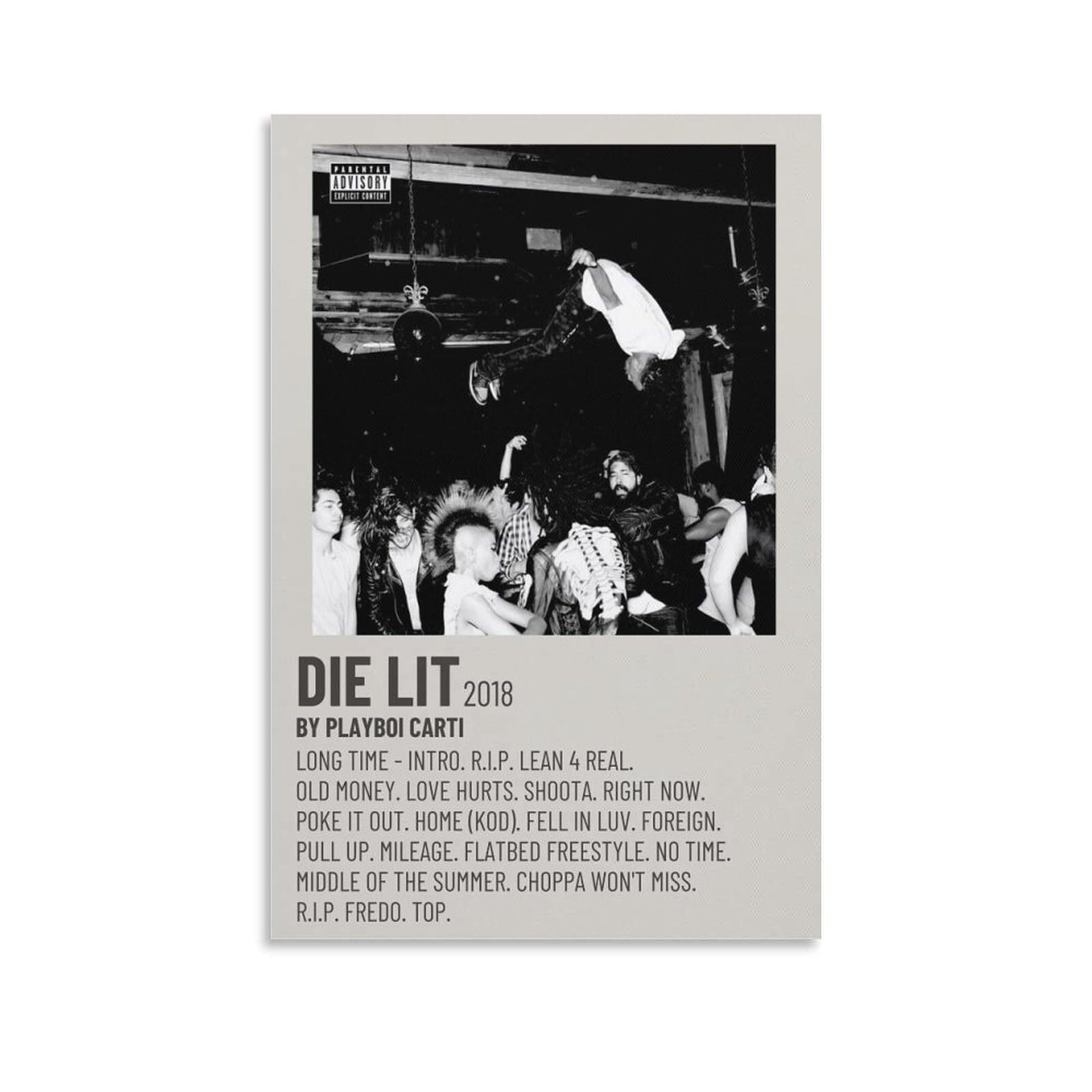 Playboi of Carti Die Lit Album Cover Classic Posters Pictures Wall ...