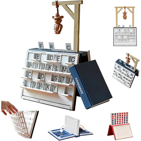 Playbook'd - Hangman Game, 2026 New Book Board Games, 3D Printed ...