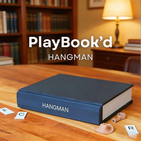 Playbook’d Hangman Game, Book-Style Hangman Board Game – Magnetic ...