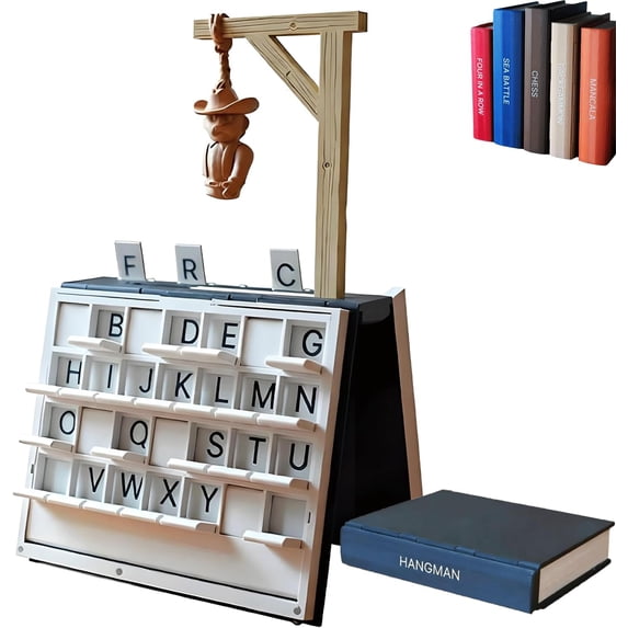 Playbook'd Hangman, Hangman Game Magnetic Cowboy 3D Printed, Playbook ...