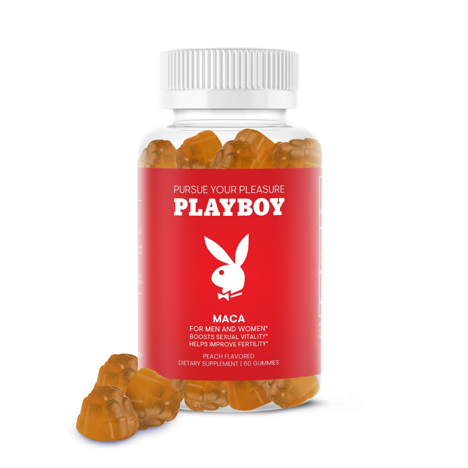 Playboy Maca Root Gummies Natural Supplement for Vitality & Fertility ...