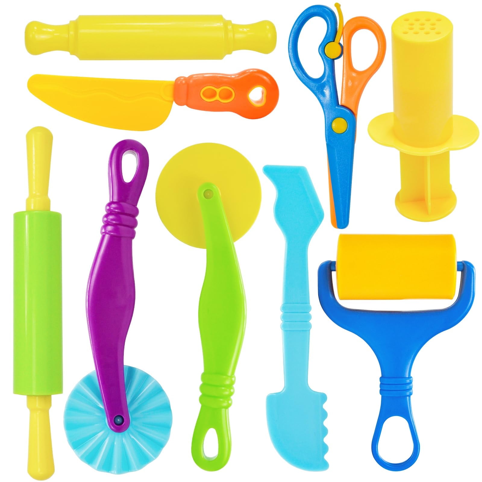 Playdough Tool Set, 9 Pcs Play Dough Tools Sets for Kids Ages 4-8, Playdough Accessories ...