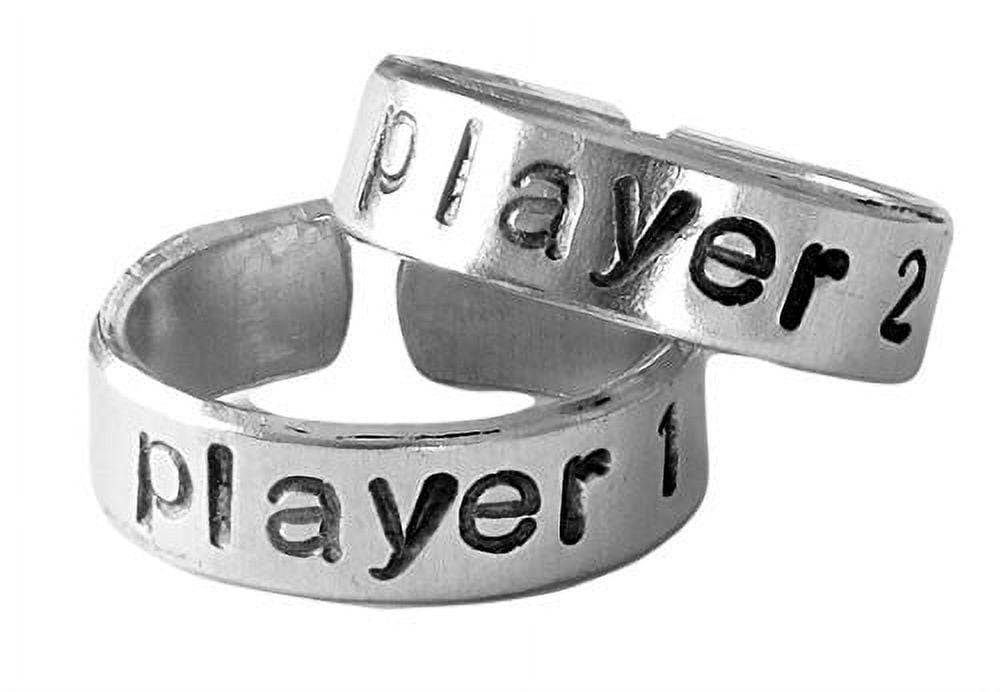 Player 1 and Player 2 Video Game Ring Set | BFF Best Friends ...