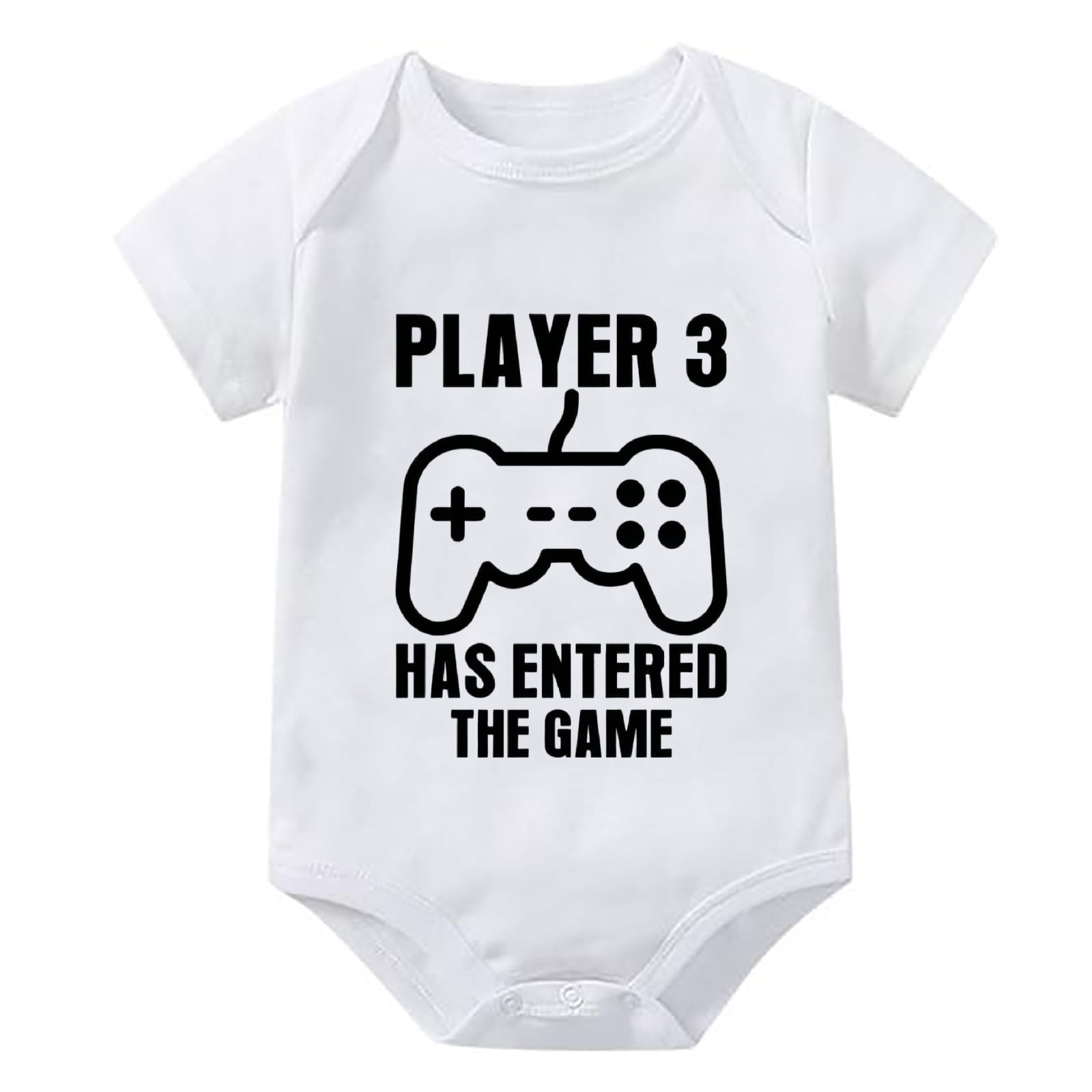 Player 3 Has Entered The Game Baby Romper Girl Short Sleeve Baby Boy ...
