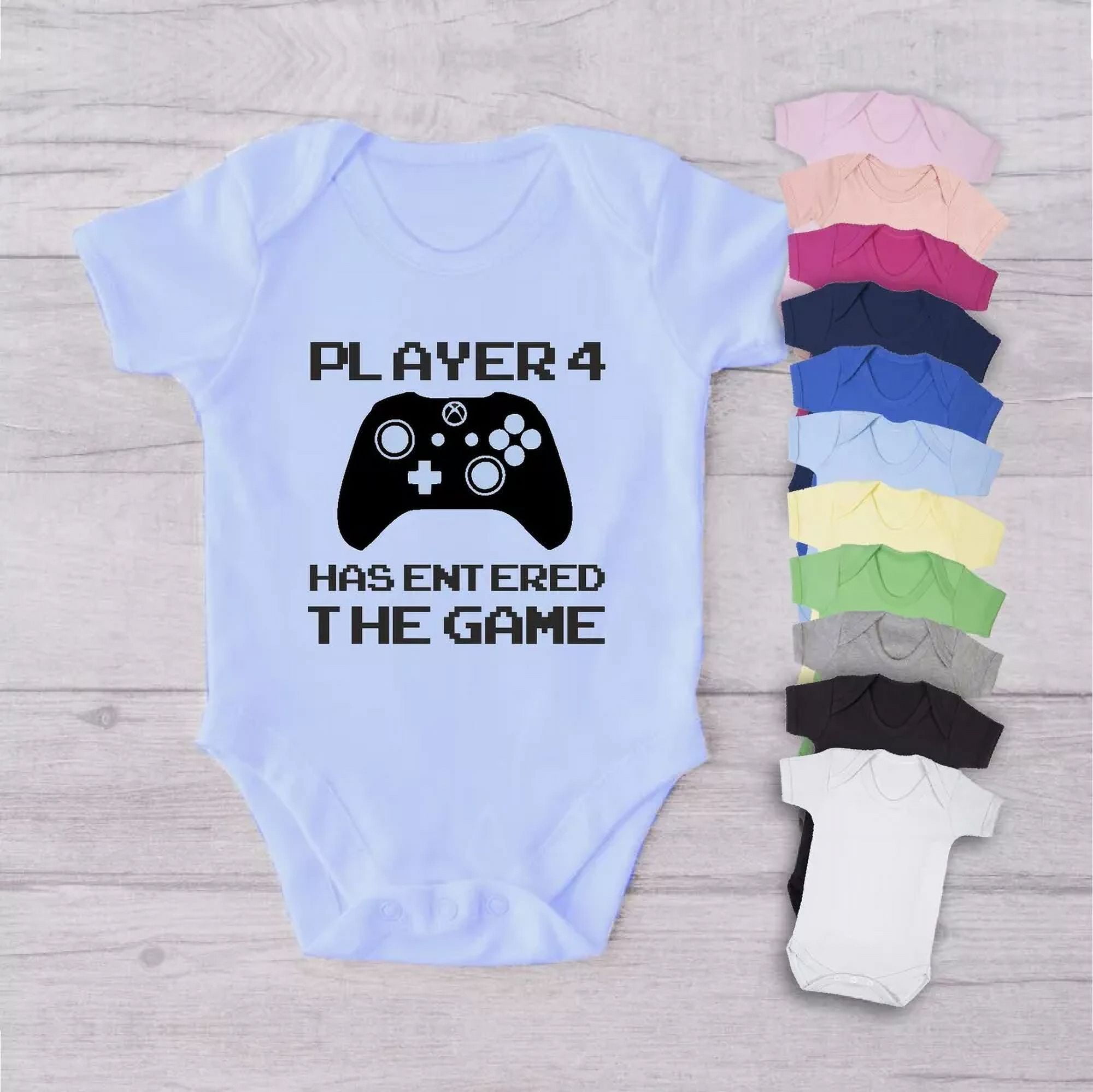 Player 4 Has Entered The Game Xbox Baby Bodysuit Babygrow Vest Geeky ...
