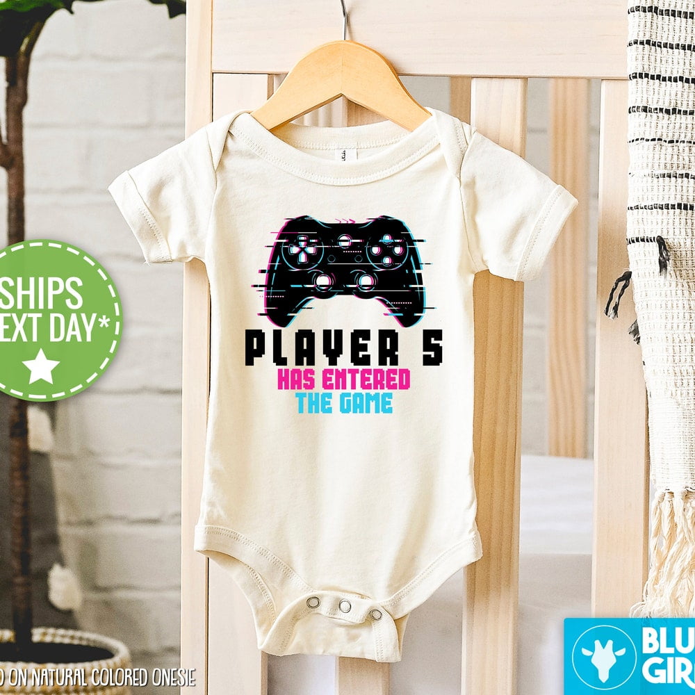 Player 5 Has Entered The Game Baby Onesie, Player 5, Future Gamer ...