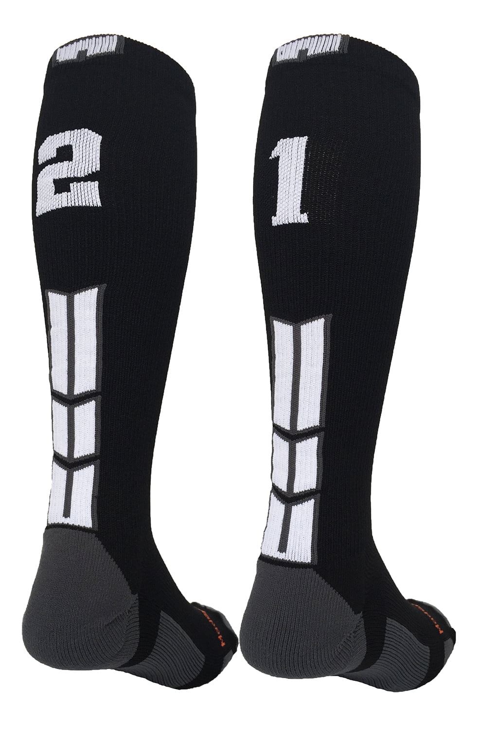 Player Id Black/White Over the Calf Number Socks (#21, Small) - Walmart.com