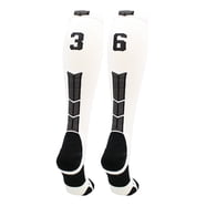 Orange/Black Player Id Crew Number Socks (#88, Medium) - Walmart.com