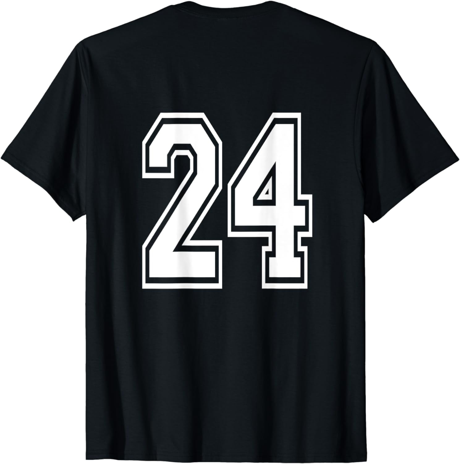 Player Number Black T-shirt - Walmart.com
