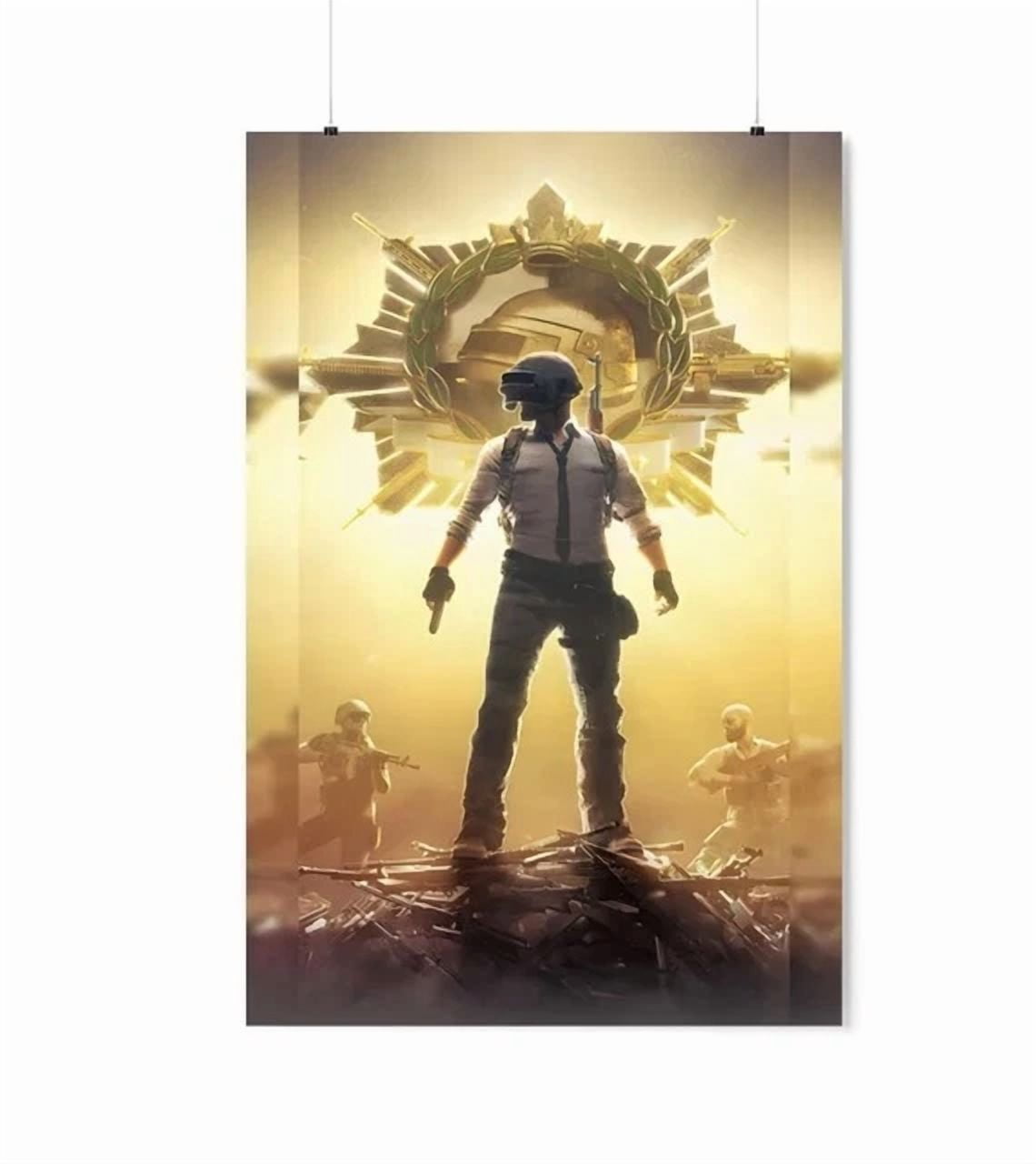 Player Unknown'S Battlegrounds Pubg Gaming Poster Art Home Decor ...