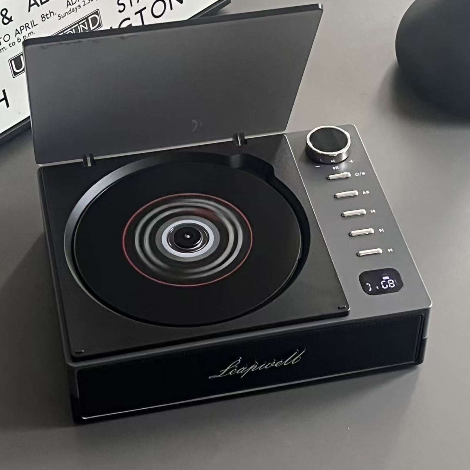 Player,With Bt Player Portable Disc Player With Remote Players Black ...