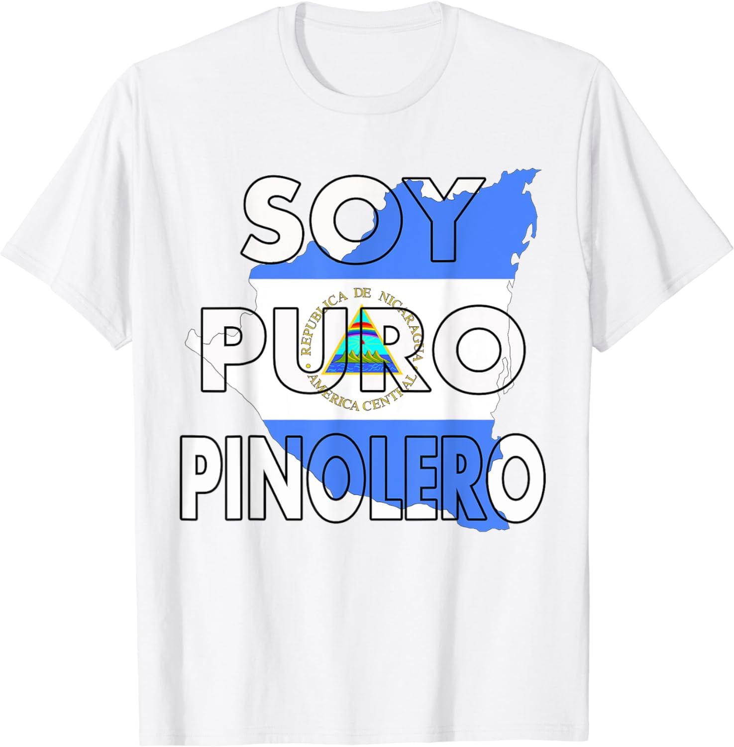 Playera Nicarag眉ense Puro Pinolero Nicaragua T-Shirt - Walmart.com