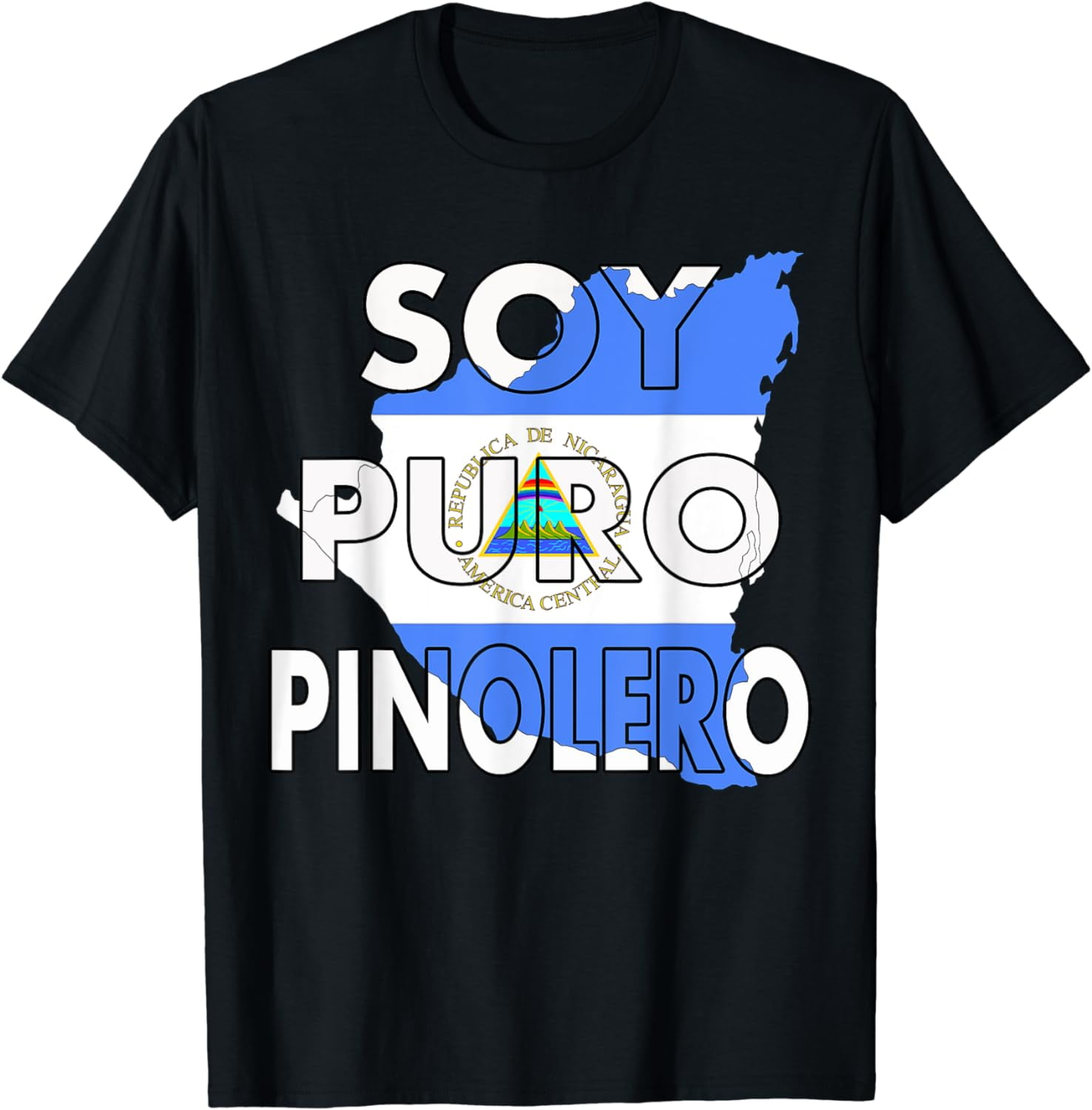 Playera Nicaragüense Puro Pinolero Nicaragua T-Shirt - Walmart.com