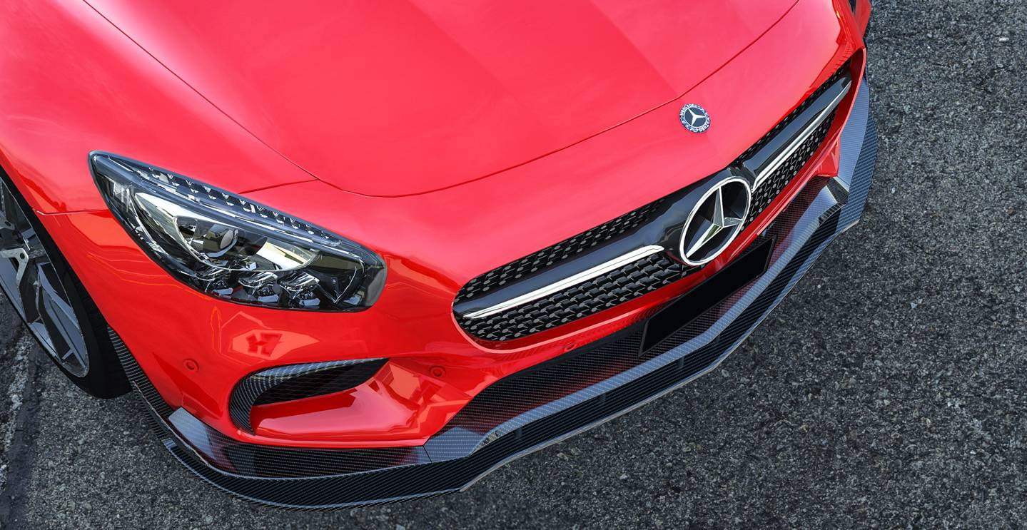 Players Club AMG GT Carbon Fiber Front Lip Spoiler Race Edition ...