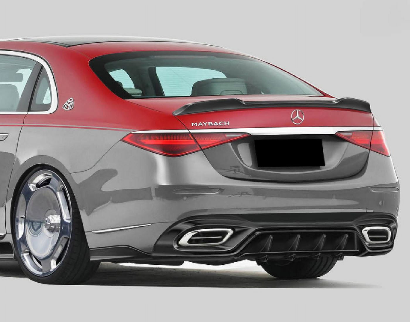 Players Club Maybach Z223 Carbon Fiber Trunk Wing - Walmart.com