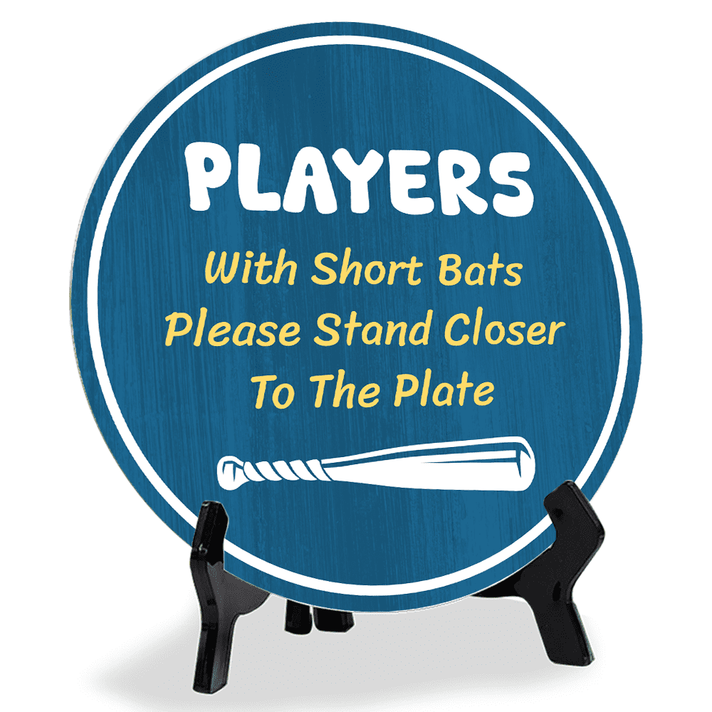 Players With Short Bats Please Stand Closer To The Plate (5 x 5 ...