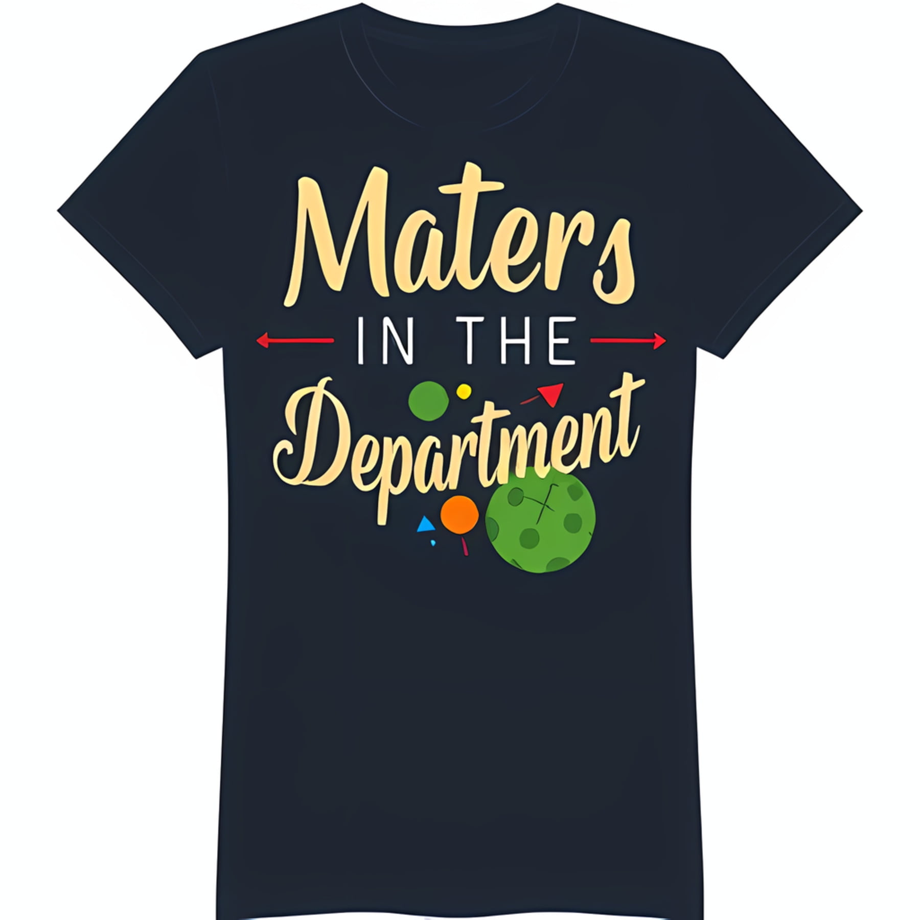 Playful Black T-Shirt with Whimsical Chest Graphic Mates in the ...