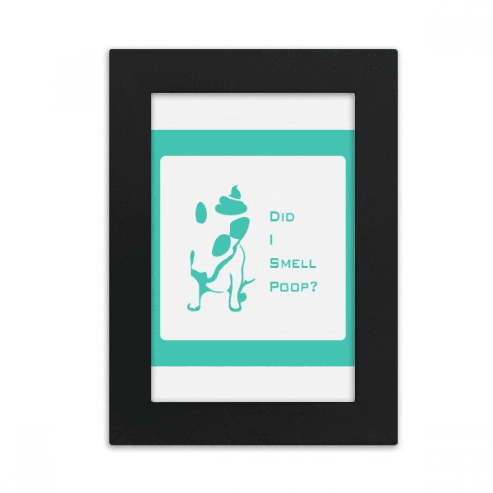 Playful Bull Terrier Smells Poop Desktop Photo Frame Picture Display ...