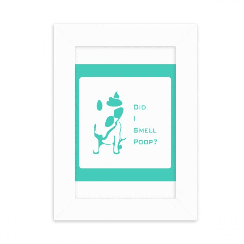 Playful Bull Terrier Smells Poop Desktop Photo Frame Picture Display ...