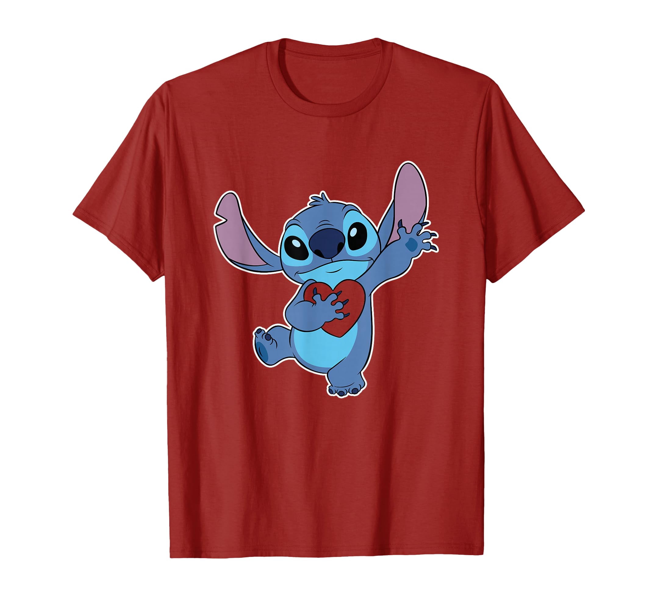 Playful Cartoon Character Holding Heart T-Shirt for Valentine's Day ...