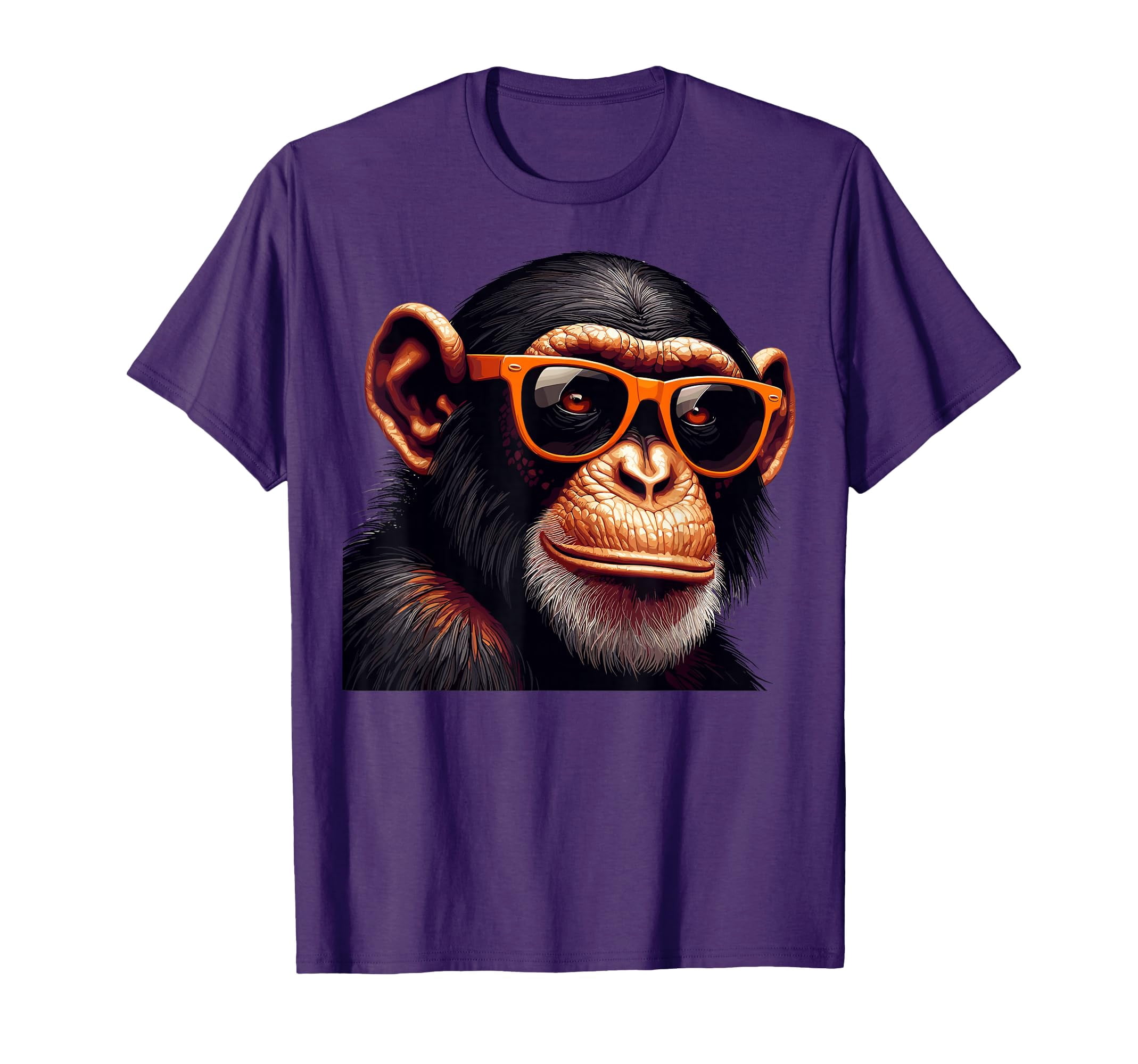 Playful Cartoon Monkey with Sunglasses T-Shirt for Fun and Stylish ...