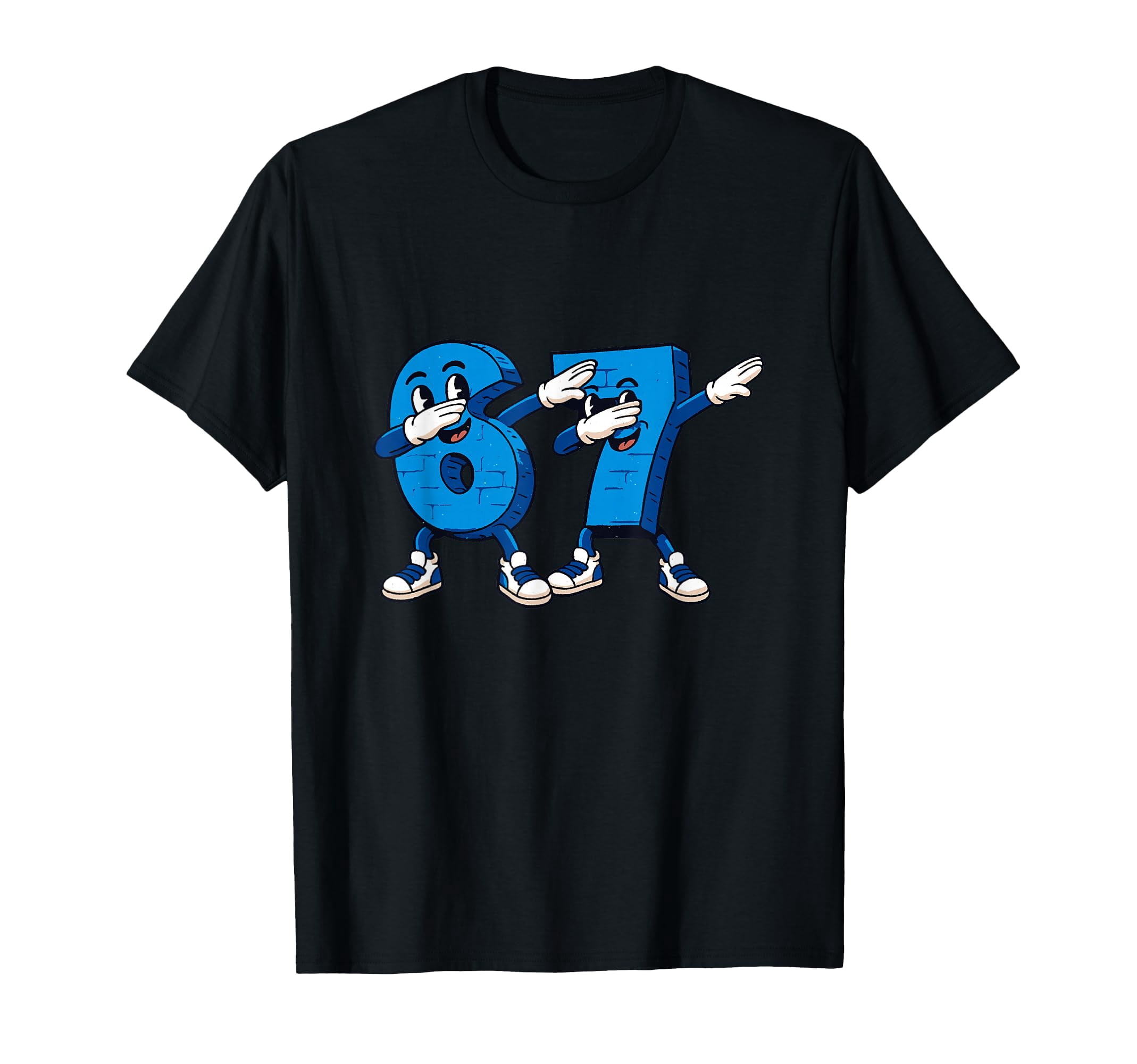 Playful Cartoon Numbers Dabbing T-Shirt for Fun and Laughter - Walmart.com