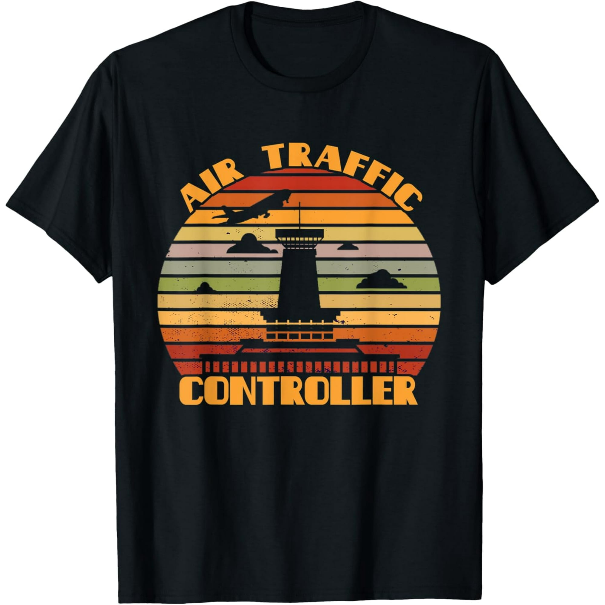 Playful Comfort Tee - Air Traffic Controller Flight Radar Retro ATC ...
