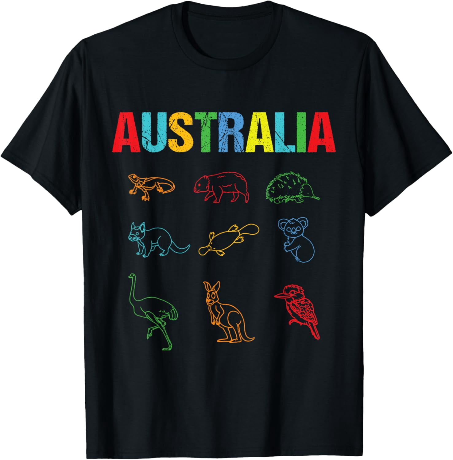 Playful Comfort Tee - Animals Of Australia Australia Day Australian ...