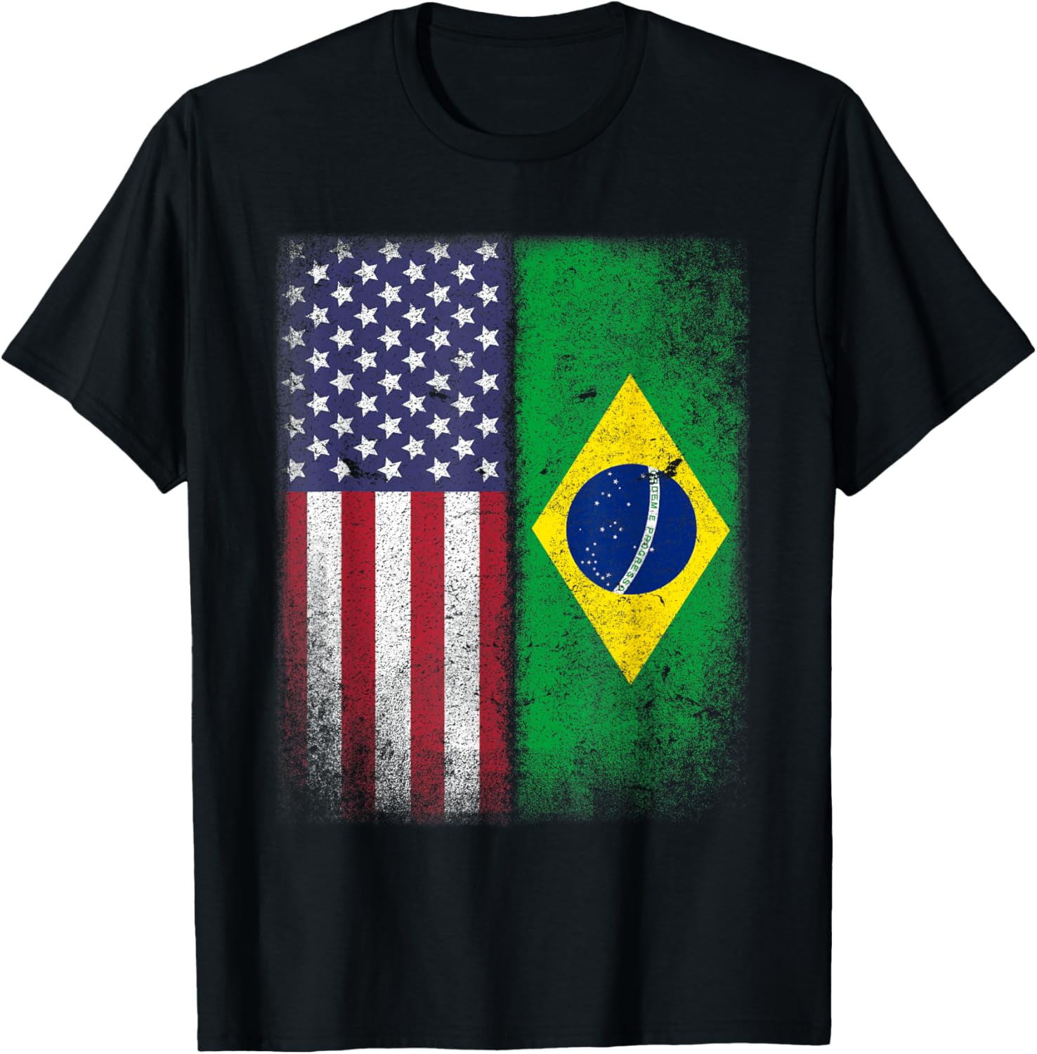 Playful Comfort Tee - Brazil Usa Flag Brazilian American Bandera Brasil ...