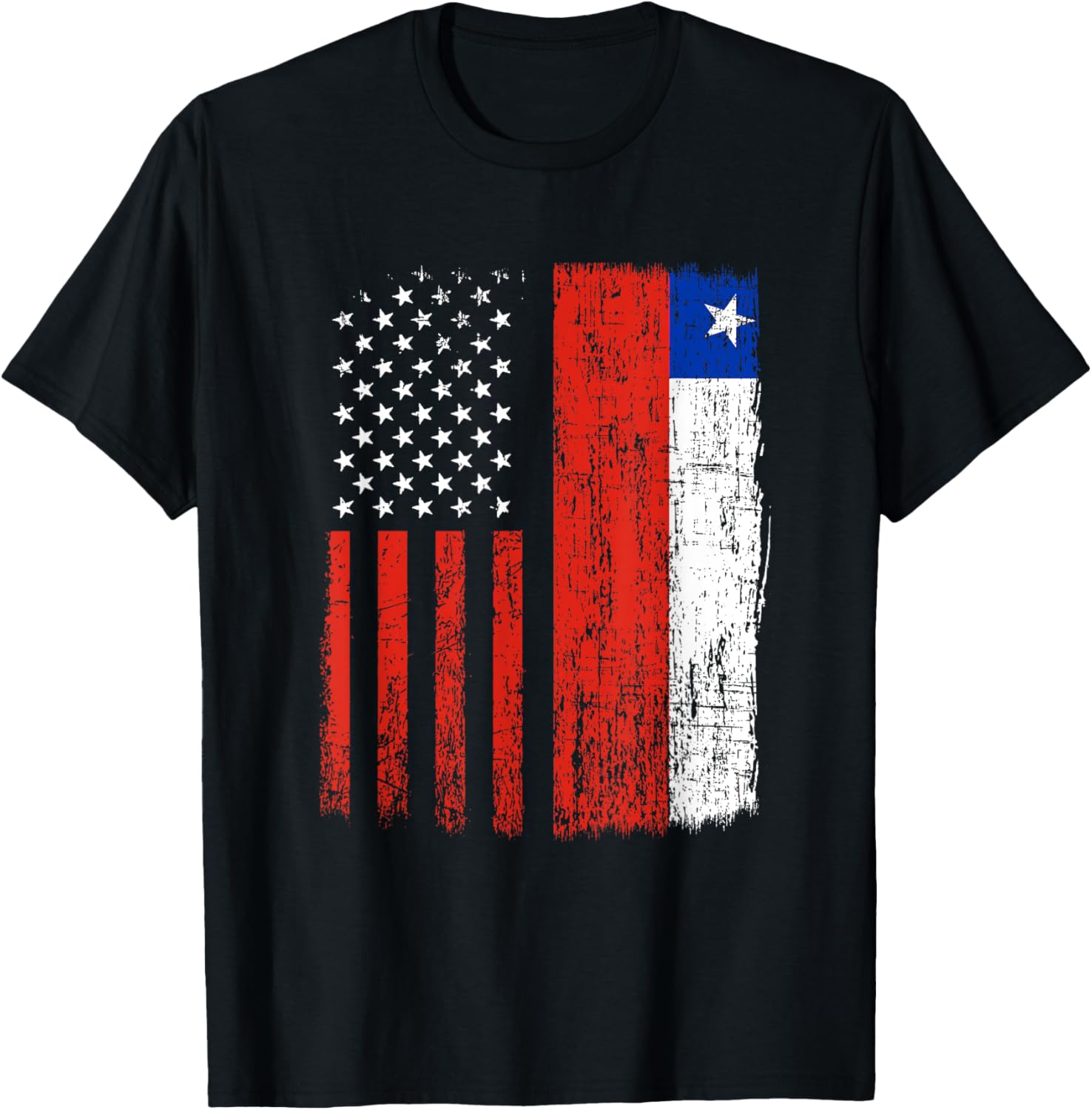 Playful Comfort Tee - Chilean American Flag funny Chilean chile T-Shirt ...
