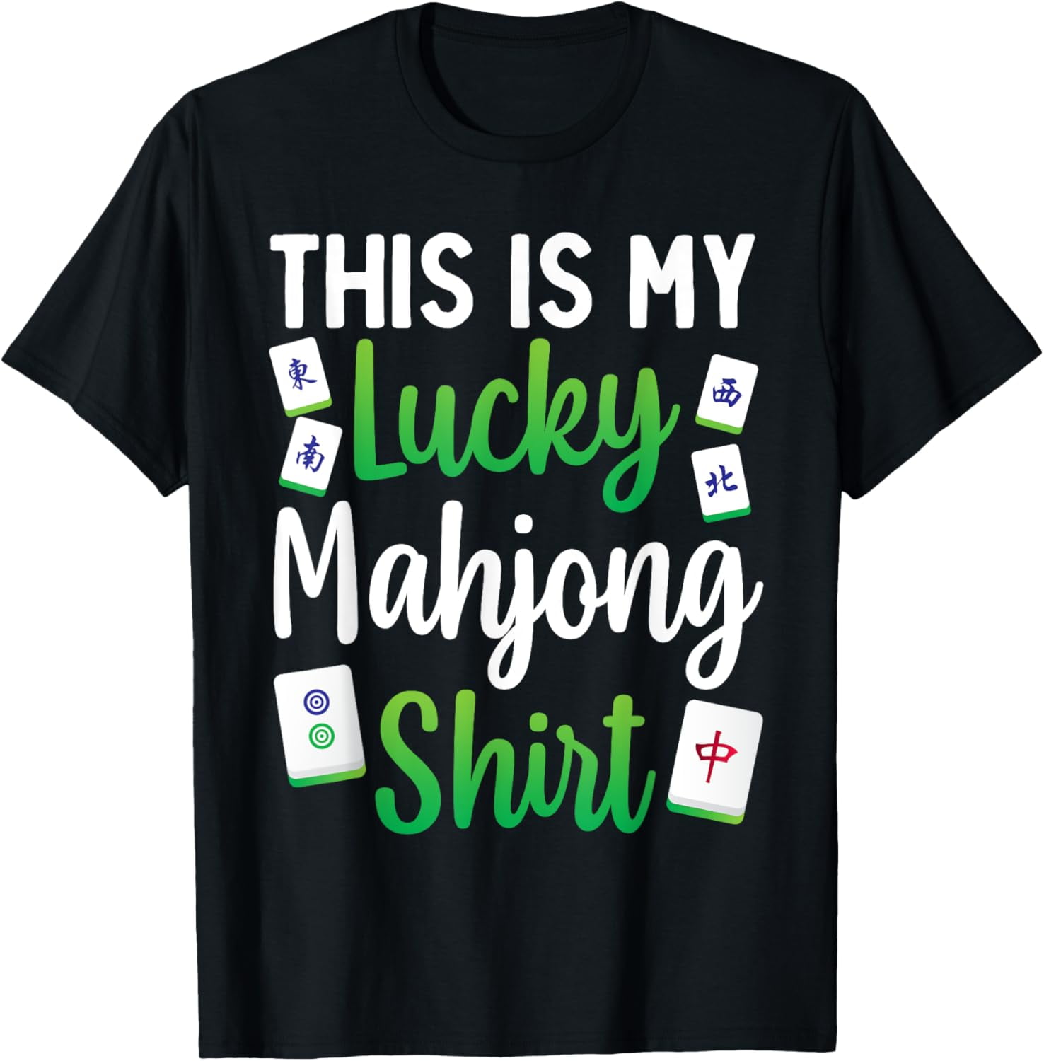 Playful Comfort Tee - Cool Mahjong Design For Men Women Tile Game ...
