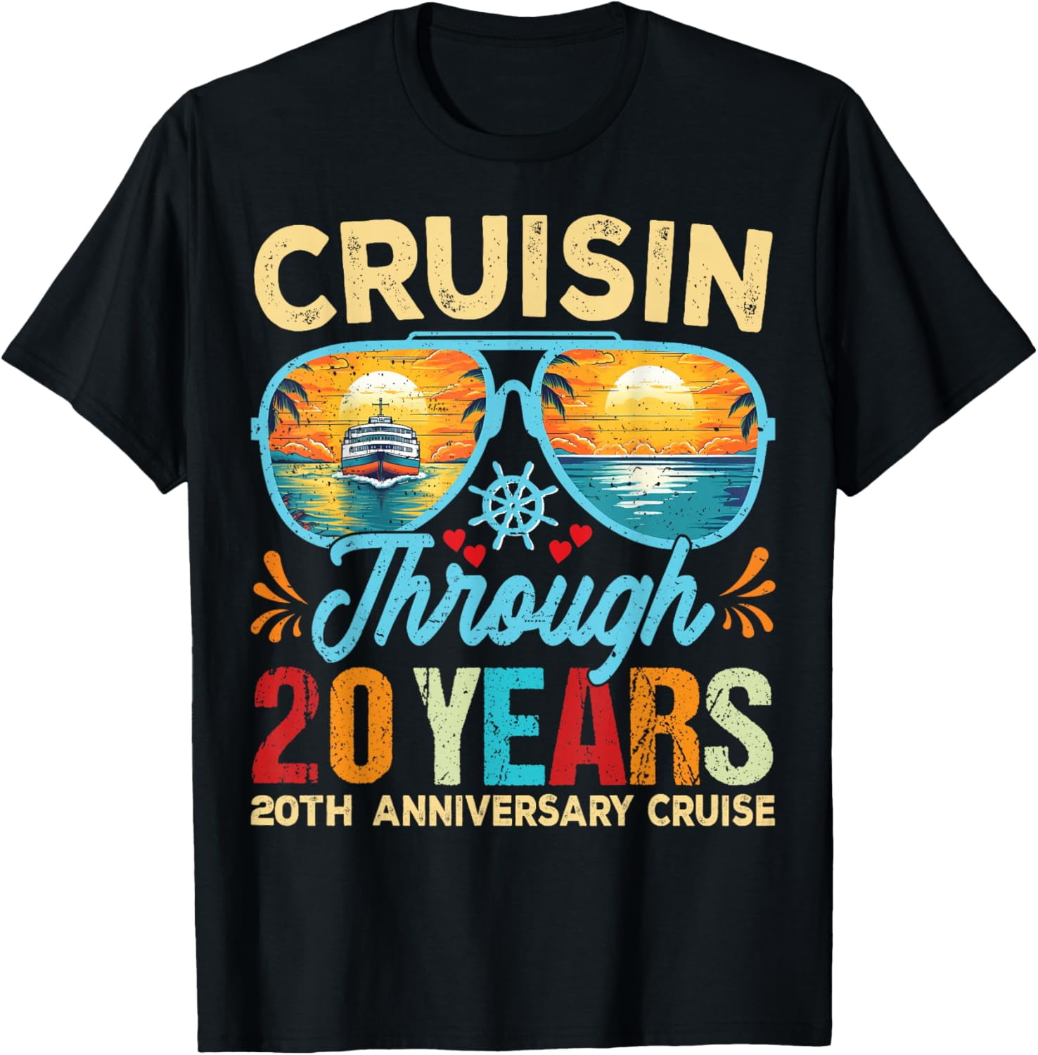 Playful Comfort Tee - Cruisin Through 20 Years 20th Wedding Anniversary ...